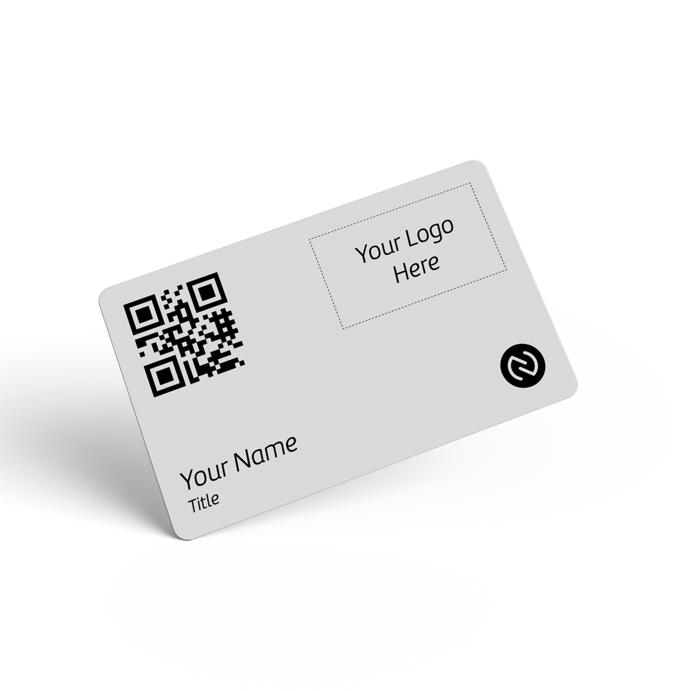NFC Digital Business Card | White Matte PVC Card - ZCard | NFC Digital ...